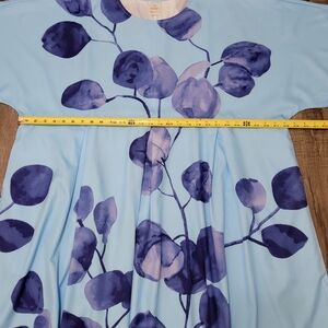 Dresses | Elegant Blue Floral Womens Dress | Poshmark
